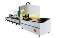 China CNC Semi-Auto Round Square Tube Fiber Laser Cutting Machine for sale
