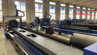 China CNC Semi-Auto Round Square Tube Fiber Laser Cutting Machine for sale