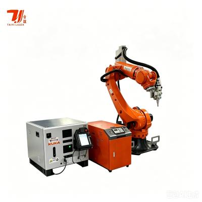 China 4000W IPG Robotic Laser Welding System with KUKA KR35 Robot for 3D Complex Metal Parts Welding for sale
