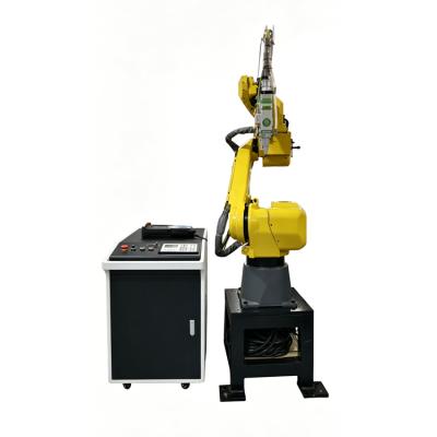 China High-Power FANUC Laser Cutting Robot with 6000W IPG Fiber Laser Source and Dual-Shift Pallet Changer for Heavy Steel Plate Fabrication for sale