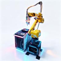 China Industrial FANUC Robot Laser Cutting Machine 6-Axis Fiber Laser Cutter for Metal Sheet and Tube with ±0.01mm High Precision for sale