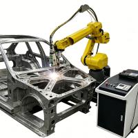 China FANUC 6 Axis Robot Arm Automatic 3D Fiber Laser Cutting Machine for Stainless Steel Lampshade 3D Workpiece for sale