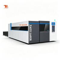 China TY-3015JB 6000W Plate Steel Full Protect Cover  Metal Cut IPG Raycus Fiber Laser Cutting Machine for sale