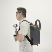China 50W Portable Backpack Laser Cleaning Machine Pulse Fiber Laser Rust Remover for Precision Mold Cleaning for sale