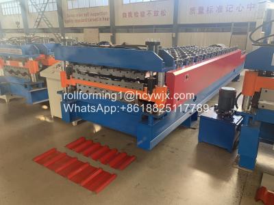 China Long Span Noiseless Double  Layer Roll Forming Machine PLC Control for sale