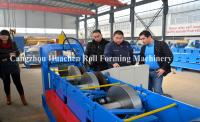 China 5'' Steel Rain Gutter Roll Forming Machine For Villa Roofing Spout for sale