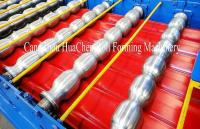 China Simens PLC control Roofing Glazed Tile Roll Forming Machine 45# Steel Roller for sale