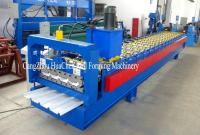 China Automatical Steel Roof Panel Roll Forming Machine Cr 12 Cutting Blade for sale