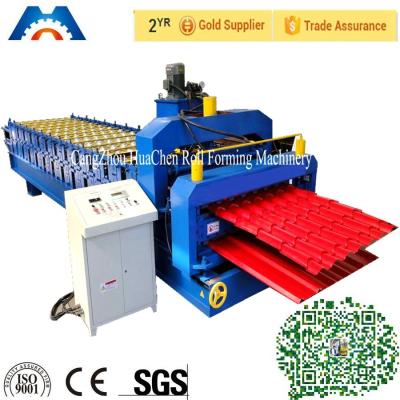 China Aluminium Metcopo Step Roof Tile Roll Forming Machine for sale