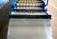 China 5.5 Kw Metal Wall Panel Roll Forming Machine C r 12 Cutting Blade with Hydraulic Cutting for sale