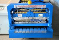 China 5.5 Kw Metal Wall Panel Roll Forming Machine C r 12 Cutting Blade with Hydraulic Cutting for sale