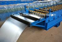 China 5.5 Kw Metal Wall Panel Roll Forming Machine C r 12 Cutting Blade with Hydraulic Cutting for sale