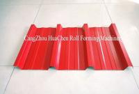 China PBR / PBU Roofing Sheet Roll Forming Machine PLC Control Hydraulic Cutting for sale