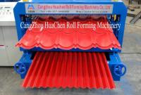 China MetalSheet Roll Forming Machine 0.3 - 0.8mm Automatic Hydraulic Cutting for sale