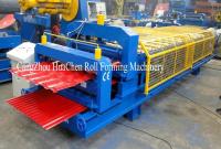 China MetalSheet Roll Forming Machine 0.3 - 0.8mm Automatic Hydraulic Cutting for sale