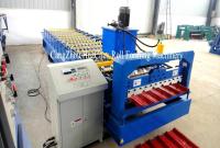 China Chromadeck Roofing Sheet Roll Forming Machine Length Adjustable Hydraulic Cutting System for sale
