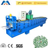China Galvanized Steel Ridge Cap Roll Forming Machine With 12 Rows rollers 45# steel for sale