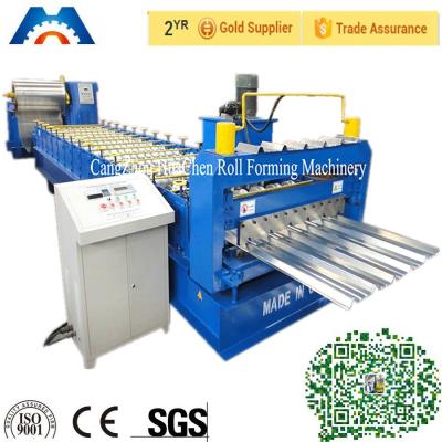 China Hi-Rib IBR Roof Sheet Roll Forming Machine Automatic 14 Rows Color Steel Plate for sale