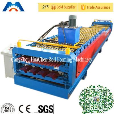 China Siemens PLC Control Double Layer Glazed Roll Forming Machine  For Roof for sale