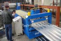 China Aluminium Roofing Sheet Trimdeck Profile Roll Forming Machine With PLC Control for sale