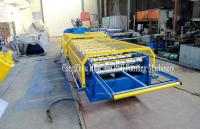 China Effective Metal Roof Glazed Tile Roll Forming Machine 4m / Min ISO for sale