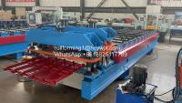 China Rib Tile Roofing Cold Roll Forming Machine For Color Steel Plate for sale