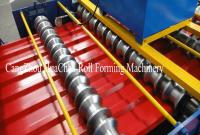 China Mitsubishi PLC Metal Wall Panel Roll Forming Machine Yield Strength 550Mpa for sale