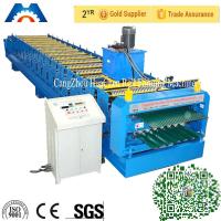China High Speed Metal Roof Roll Forming Machine Automatic Hydraulic Cutting for sale