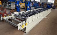 China 24 Roller Station Steel Roofing Profile Roll Forming Machine with Chain Drive for sale