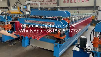 China Automatic Chain Transfer Metal Roll Forming Machine Double Layer For Roof for sale