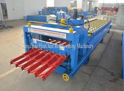 China Steel Roof Glazed Tile Roll Forming Machine Professional 18 Stations for sale