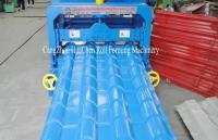 China 0.3-0.8mm Thickness Panel Roof Glazed Tile Roll Forming Machine With 16 Forming Station for sale