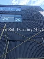 China Steel Plate roof sheet making machine , Wall Panel Forming Machine With Hydraulic Decoiler for sale