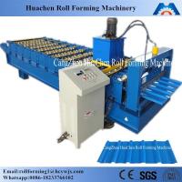 China Corrugated Galvanized Roofing Sheet Roll Forming Machines , High Efficiency for sale