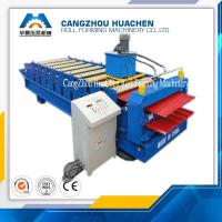 China High Speed Double Layer Sheet Metal Roll Forming Machines With Hydraulic Cutting Method for sale