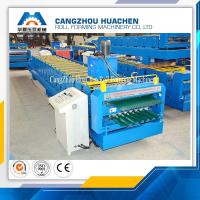 China Corrugated Iron Double Layer Roll Forming Machine / Roof Tile Making Machine for sale