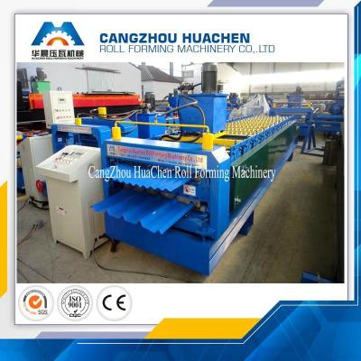 China Blue Double Layer Roll Forming Machine With PLC Control System , 18 Month Warranty for sale