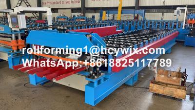 China Perfiladeira Trapeze 40 Roofing Roll Forming Machine For Color Steel Plate for sale