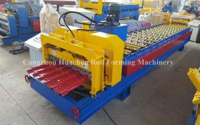 China Panel Glazed Tile Roll Forming Machine / Roll Forming Equipment For Steel Construction for sale