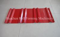 China Fast Speed Color Steel Roof Sheet Roll Forming Machine With High Capacity for sale