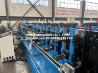 China One Click CZ Purlin Interchange Roll Forming Machine Chain Drive for sale