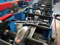 China 17 Roller Stations 333mm Half Round Gutter Roll Forming Machine for sale