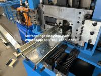 China Chain Drive CZ Purlin Roll Forming Machine 14-18 Stations Adjustable Cutting Length for sale