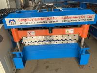 China Automated PLC Controlled Roll Sheet Forming Machine 12 Rollers Hydraulic Cutting for sale