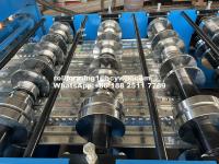 China PLC Controlled Floor Deck Roll Forming Machine 400mm H Beam Steel Frame 1220mm Wide for sale