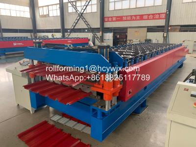 China 75mm Main Shaft Button Touch Screen Roll Forming Machine for 0.3-0.6mm Metal for sale