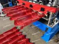 China PPGI Color Steel GI Material for Glazed Tile Roll Forming Machine for sale