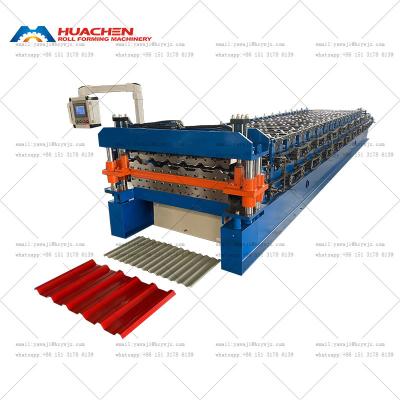 China Double Layer Building Material Machinery  Corrugated Roofing And Trapezoidal Sheet Roll Forming Machine for sale