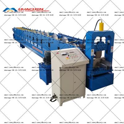 China Automatically Steel Plate Galvanized Metal Roofing Rain Gutter Roll Forming Machine for sale