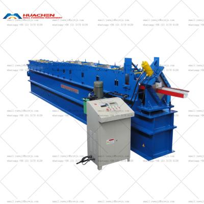 China Cr12 Steel Hydraulic Cutting Gutter Roll Forming Machine With PLC Control for sale